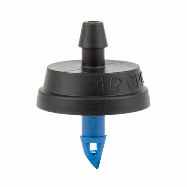 0.5 GPH Pressure Compensating Blue Drip Emitter - Landscape Products Inc.