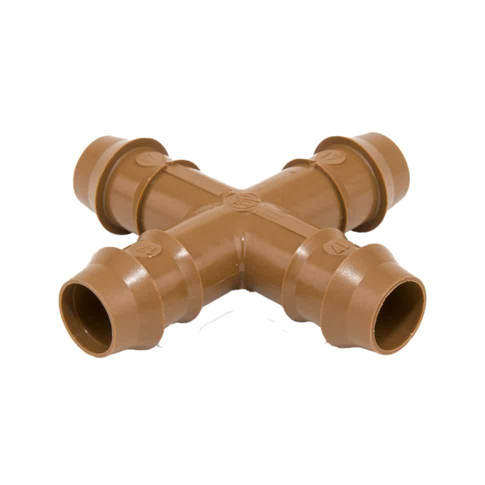 17 mm Dripline Barbed Insert Cross - Landscape Products Inc.