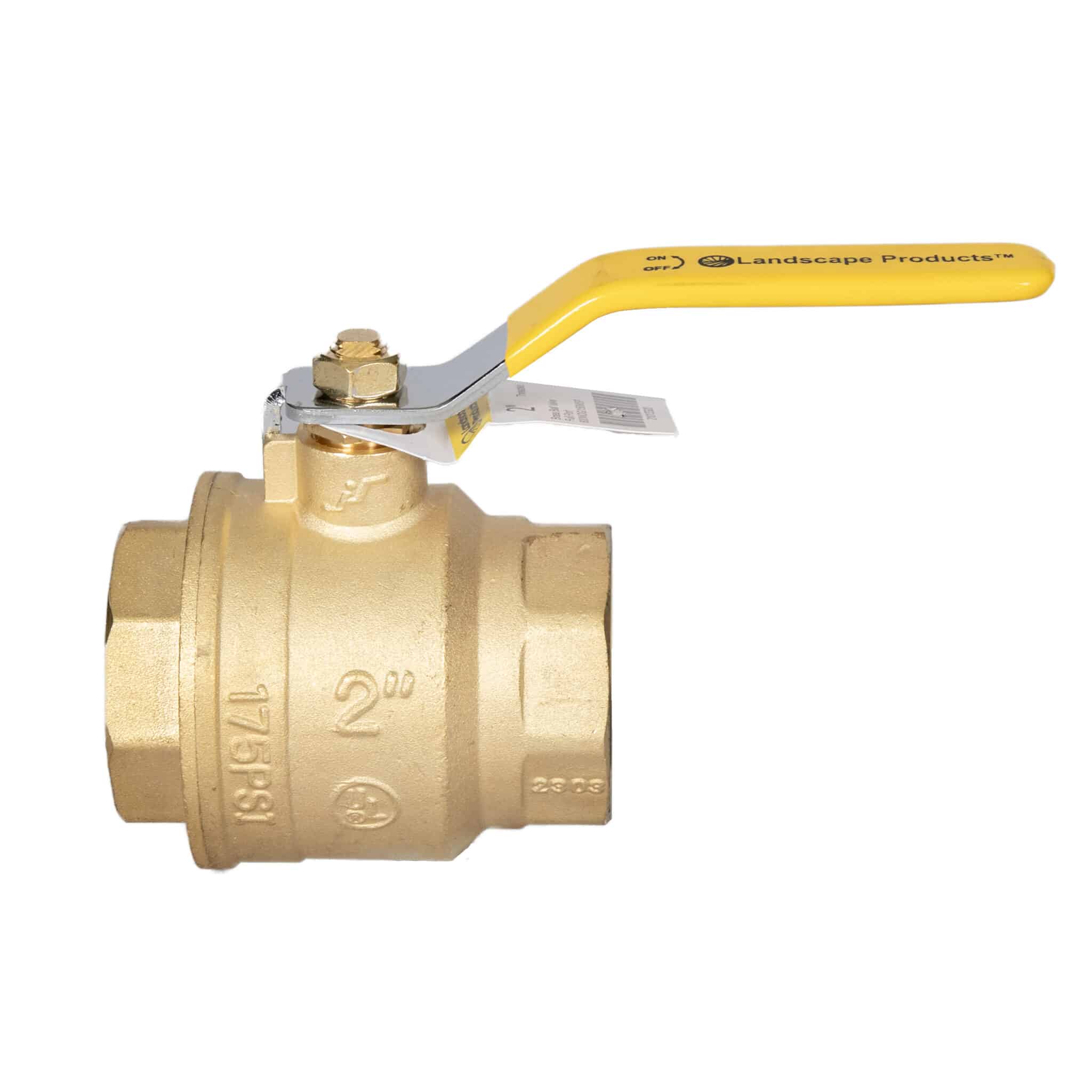 2-inch Full Port Brass Ball Valve - Landscape Products Inc.