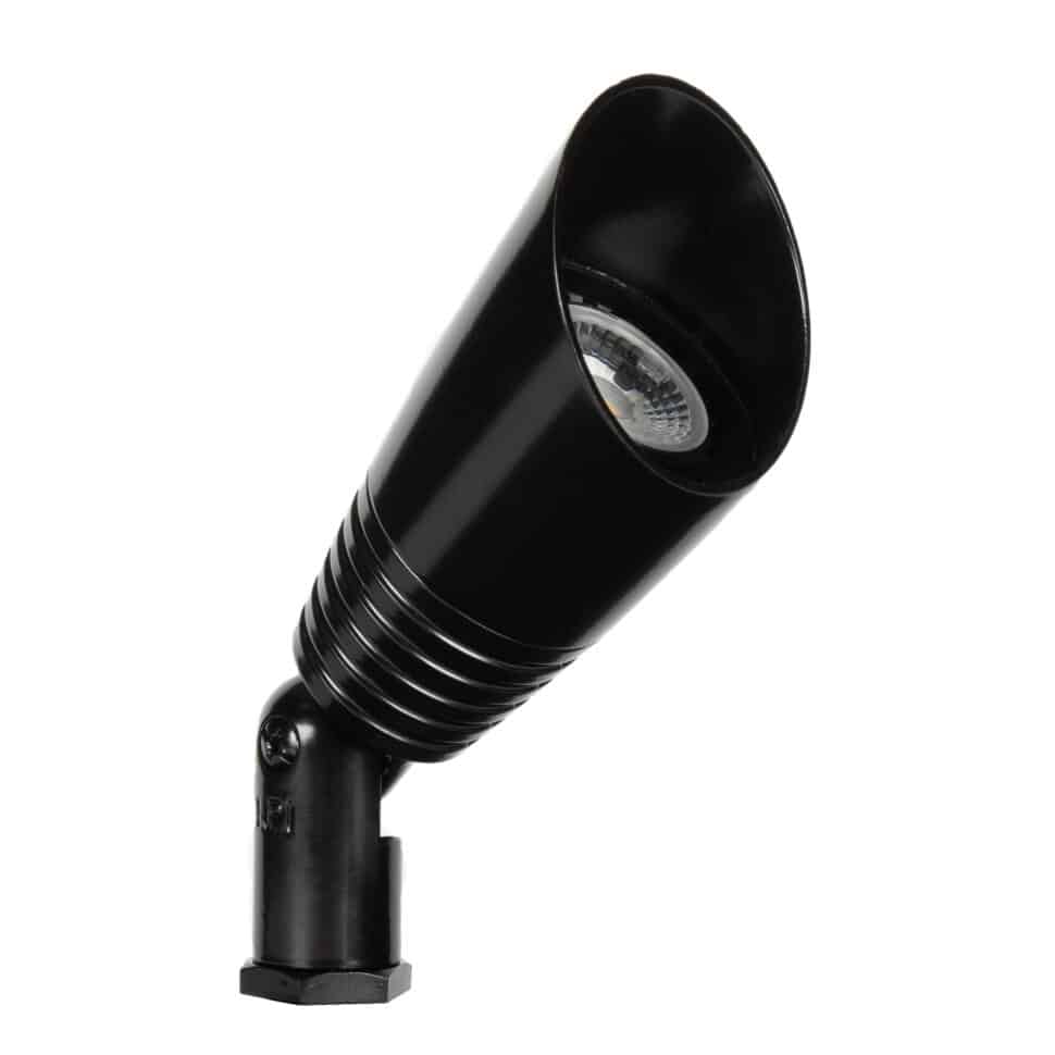 ALUMINUM UPLIGHT, 4W 2700K, BLACK BUL1-BK - Landscape Products Inc.