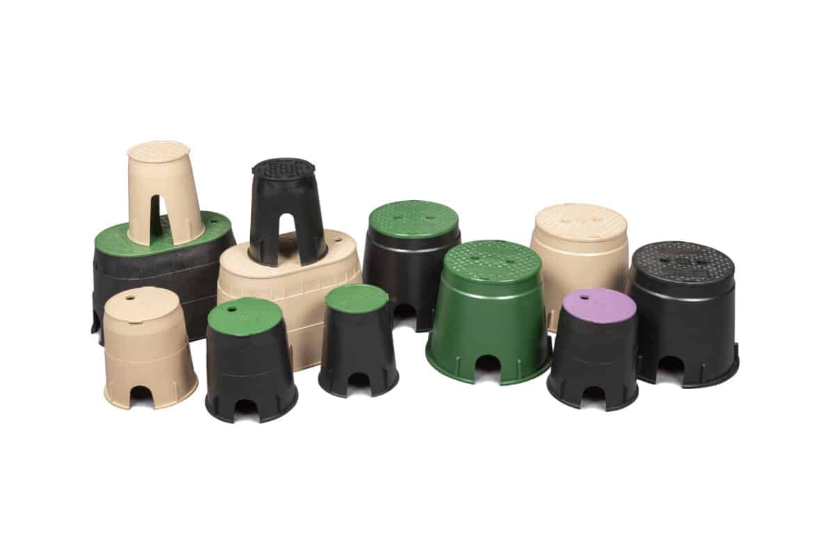 7-inch Green Valve Box Lid - Landscape Products Inc.